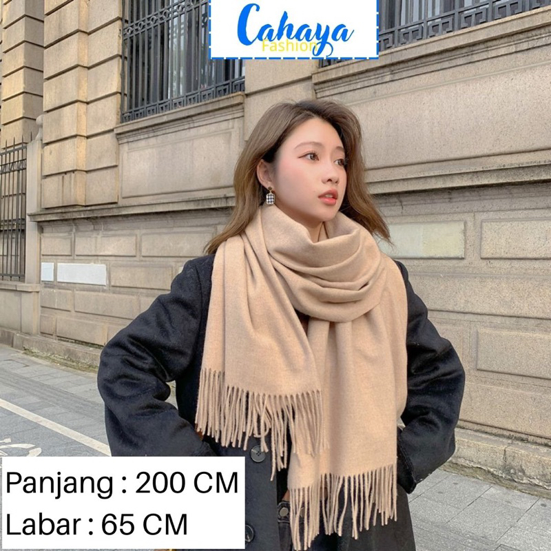 Jual CAHAYA Syal Korea Cashmere Immitation Fashion Winter Autumn Musim ...