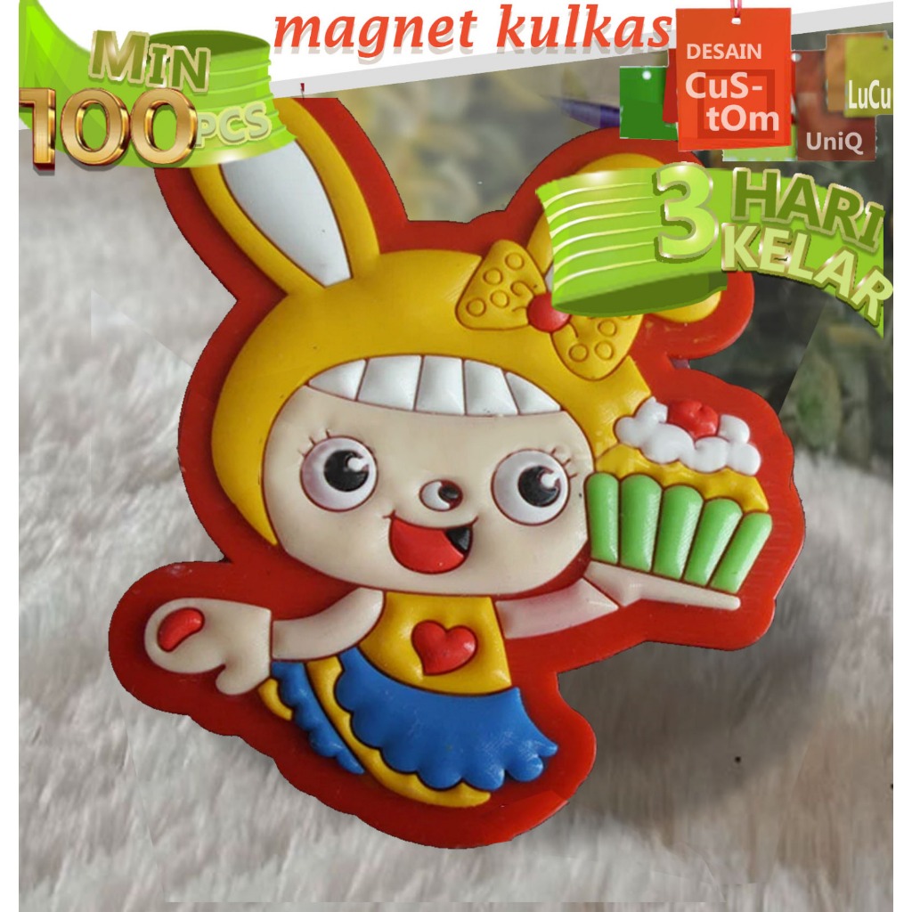 Jual Produksi magnet tempelan kulkas desain sendiri unik. Cetak magnet ...