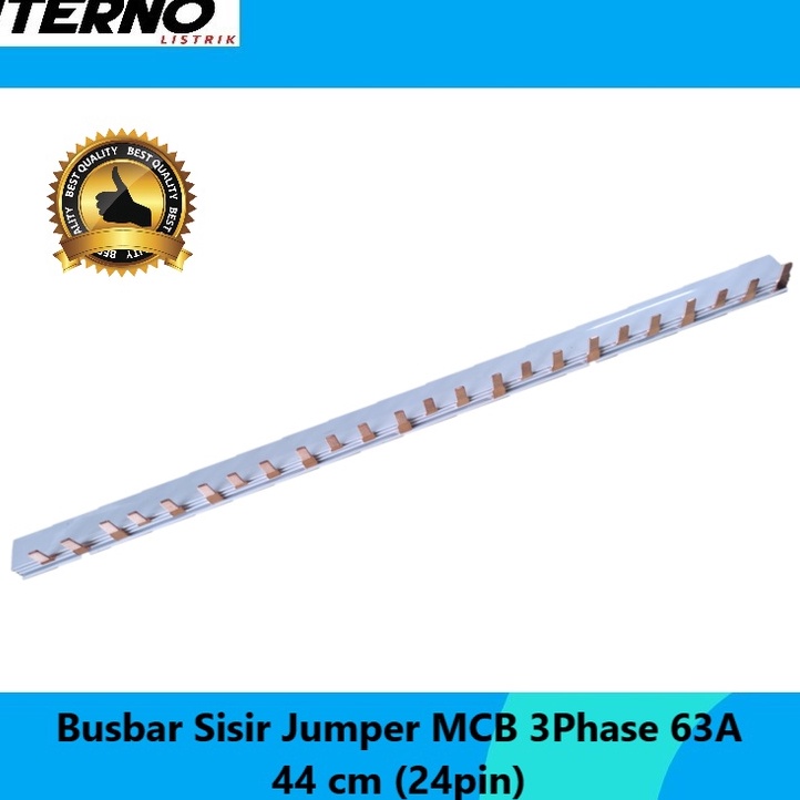 Jual Busbar Sisir Rel Sisir MCB 3 Phase 3P 63A 44CM Iterno u Paling ...