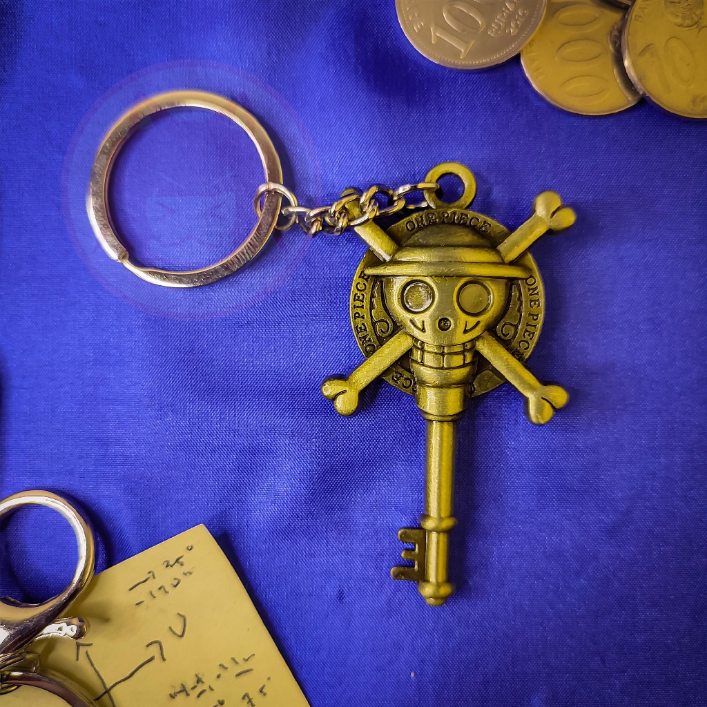 Jual One Piece Keychain Gantungan kunci Anime Bajak Laut Monkey D Luffy ...