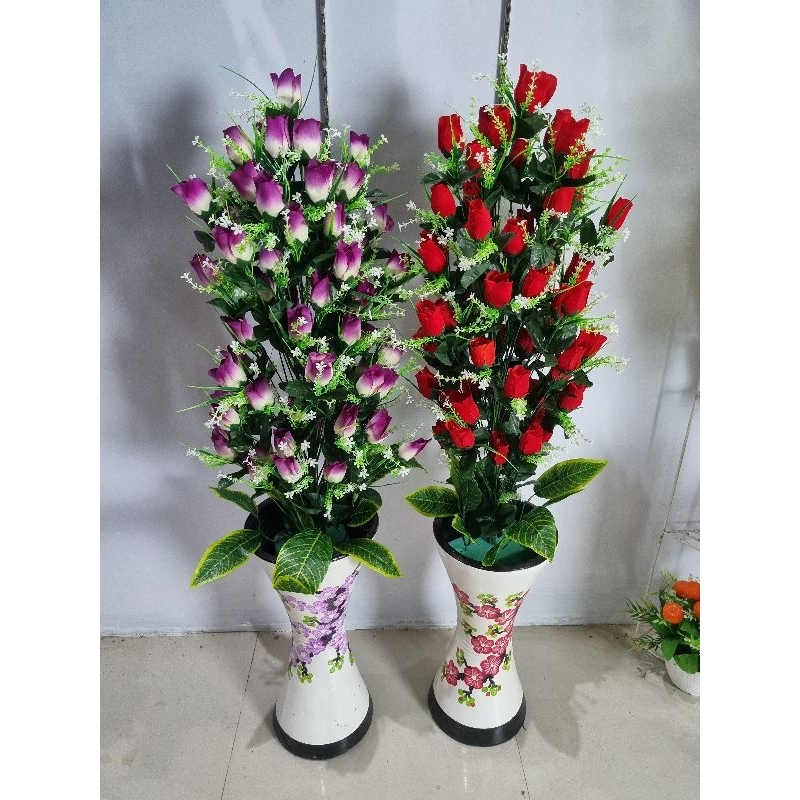 Jual Rangkaian bunga pojok hias (lengkap packing kayu) | Shopee Indonesia