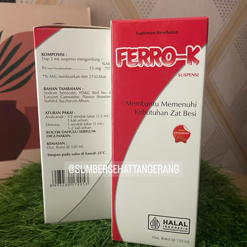 Jual Ferro K syrup / sirup 120ml | Shopee Indonesia