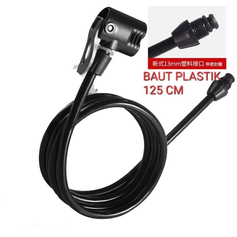 Jual SELANG POMPA SEPEDA KOMPA ANGIN BAN MOTOR BAUT BESI PLASTIK 2 ...