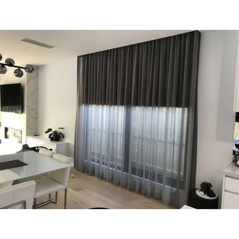 Jual Vitrase gorden import abu model cantolan kawat s lebar 200cm ...