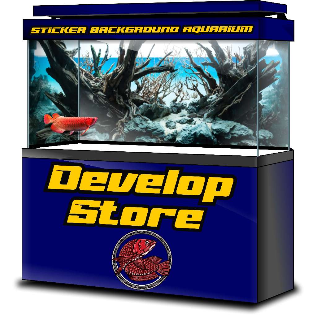 Jual STICKER AQUARIUM, STICKER KACA AQUARIUM, WALLPAPER AQUARIUM ...