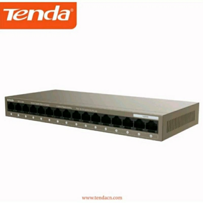 Jual hub tenda TEG1016M 16-Port Gigabit Ethernet-NT | Shopee Indonesia