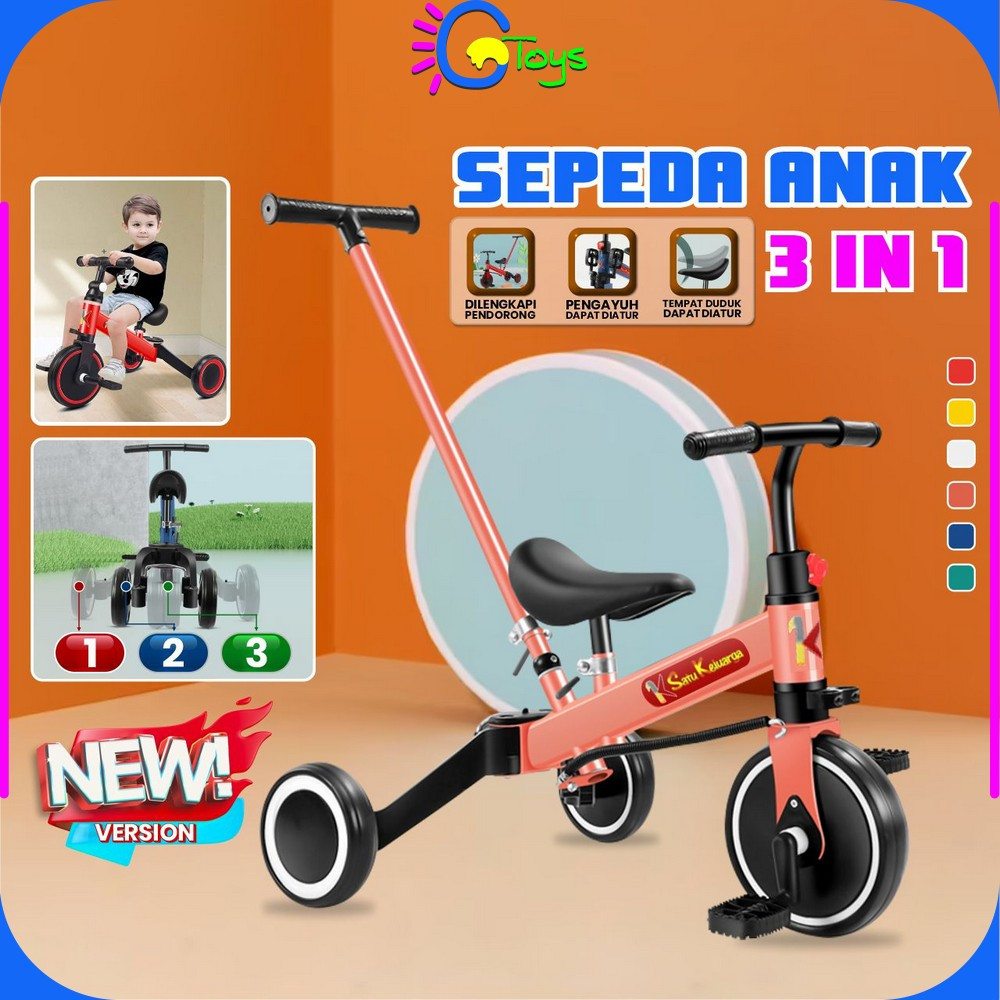 Jual CR-M97 Mainan Sepeda Anak 3 Roda 2in1 Sepeda Keseimbangan Anak ...