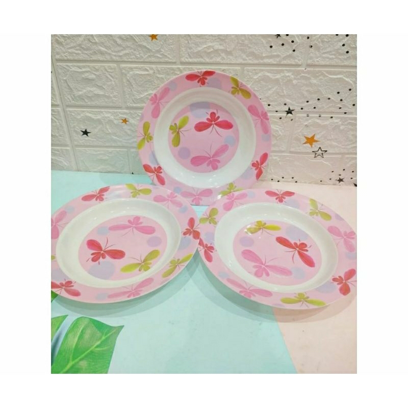 Jual piring dan mangkok ulir melamin | Shopee Indonesia