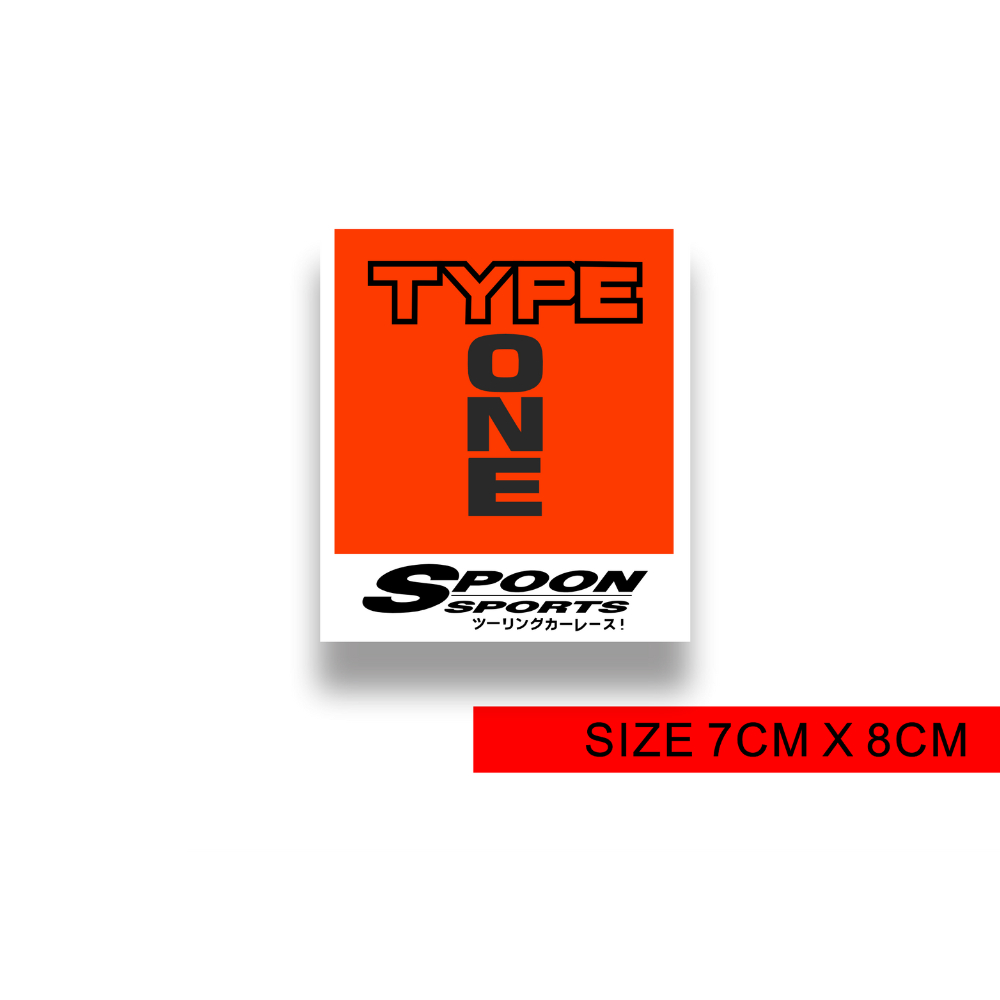 Jual Sticker Type One Spoon Sport JDM Cutting Stiker | Shopee Indonesia