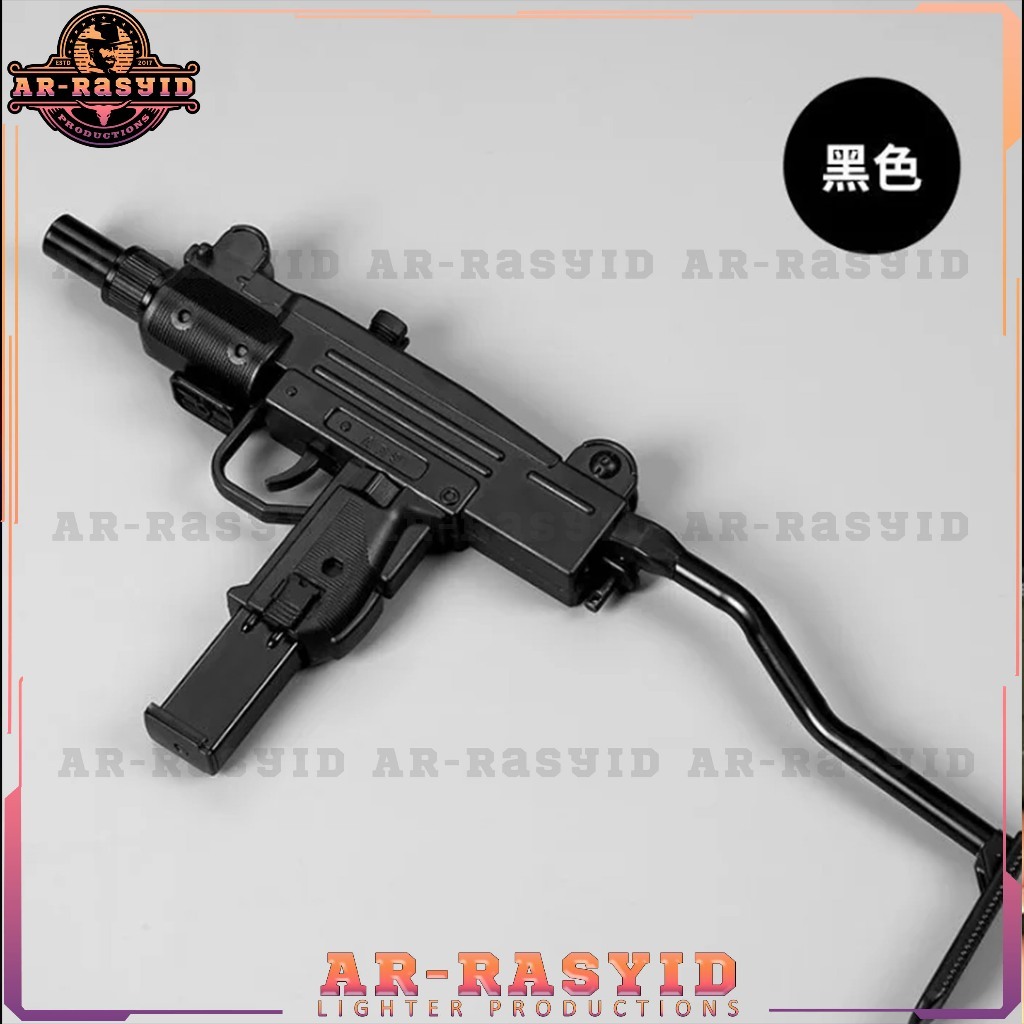 Jual Korek Api Pistol Uzi Lighter 2 Api Bara Las Gas Zhong Long ...