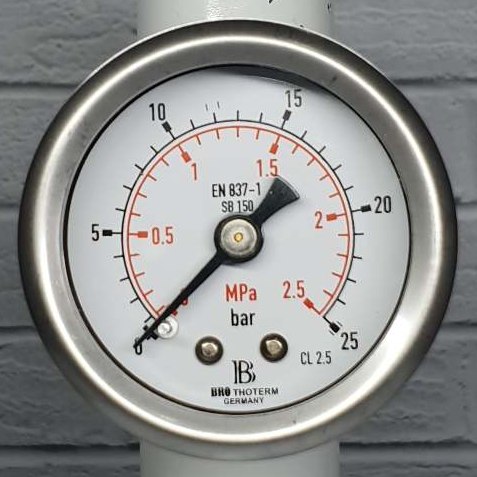 Jual Pressure gauge manometer SB 150 1,5 Inch back connection brass ...