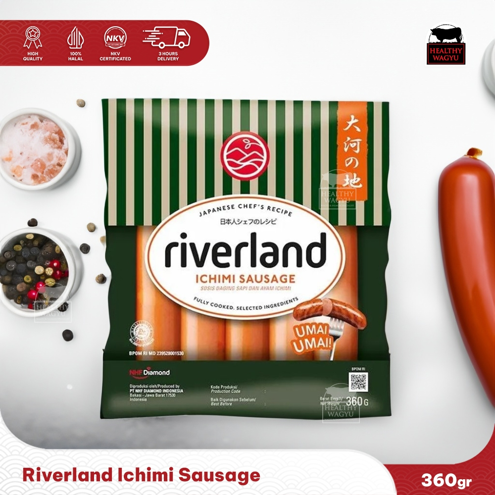 Jual Riverland Ichimi Sausage / Sosis Pedas Ala Jepang 360gr Healthy Wagyu | Shopee Indonesia