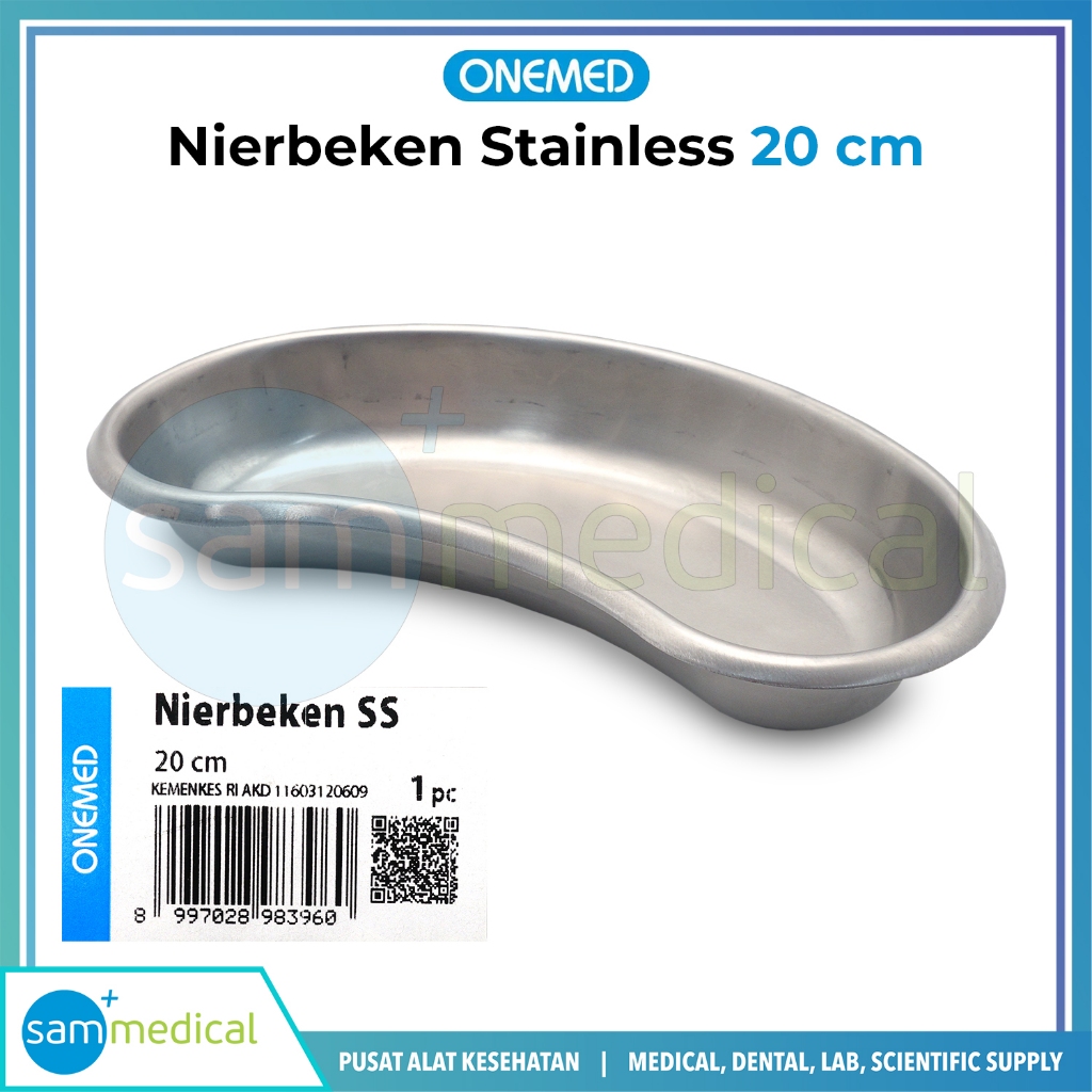 Jual One Med Nierbeken Stainles/Waskom Bengkok 20cm/ alat laboraturium ...