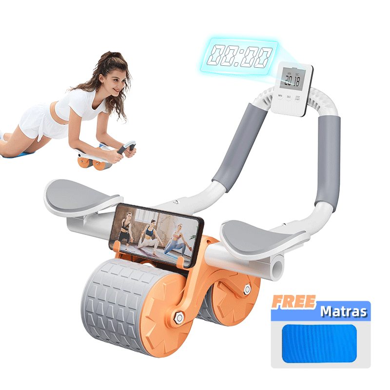 Jual Ab Wheel Ab Roller Wheels Plank Trainer 2in1 Abdominal Core Roller ...