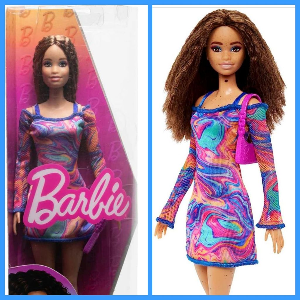 Jual Barbie Fashionistas Doll FBR37 #206 with Crimped Hair and Freckles ...