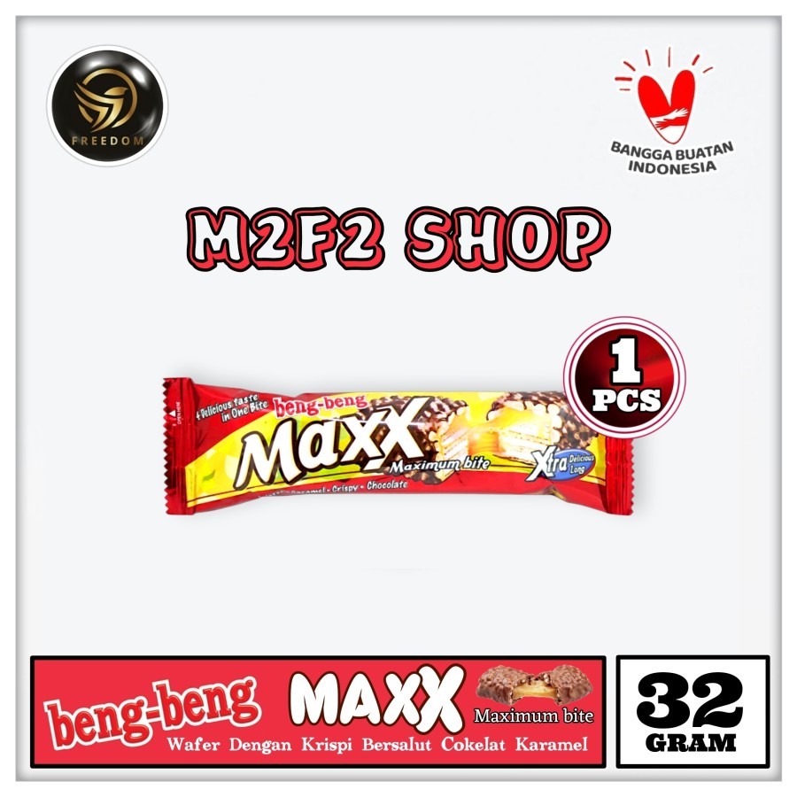 Jual Beng-beng Maxx Wafer Caramel Crispy Chocolate - 32 gr (Kemasan Satuan) | Shopee Indonesia