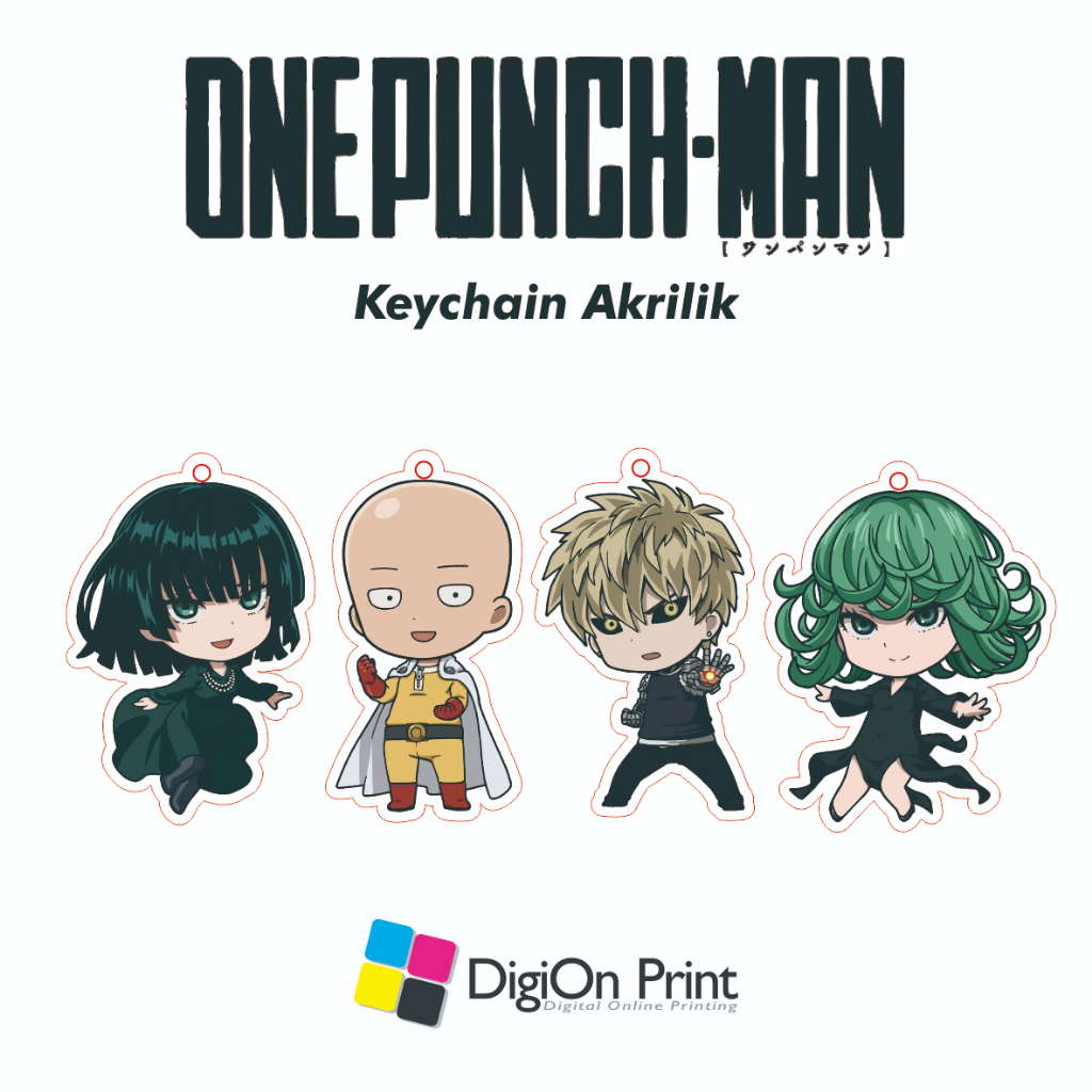 Jual Gantungan Kunci Akrilik ONE PUNCH MAN Keychain Gift Souvenir ...