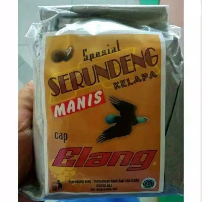 Jual Serundeng / Srundeng Kelapa cap elang kemasan Pouch 250gr Manis ...