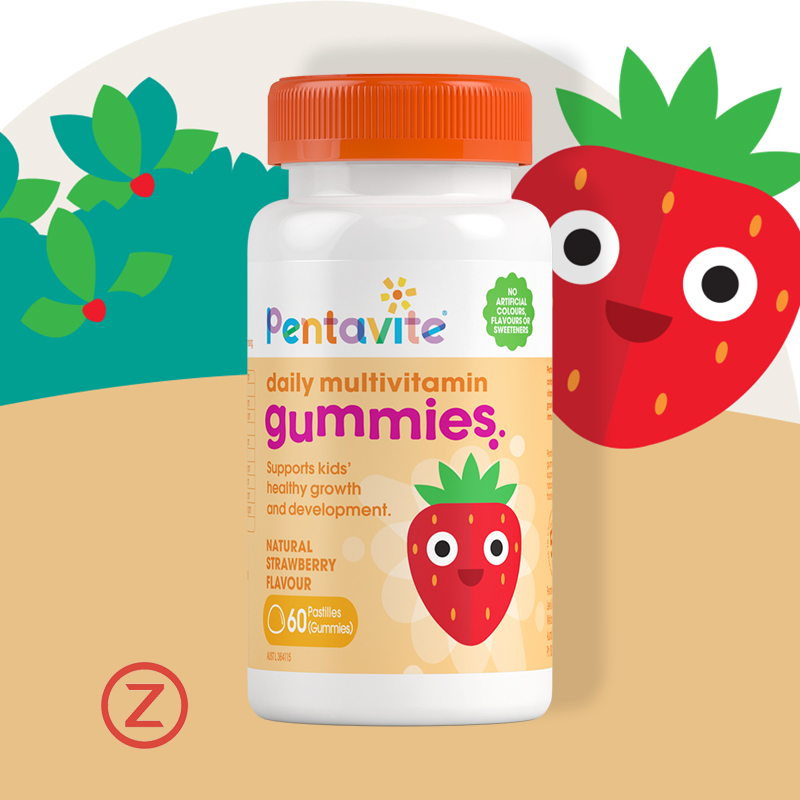 Jual Pentavite Daily Multivitamin Kids Gummies 60 Gummies | Shopee ...