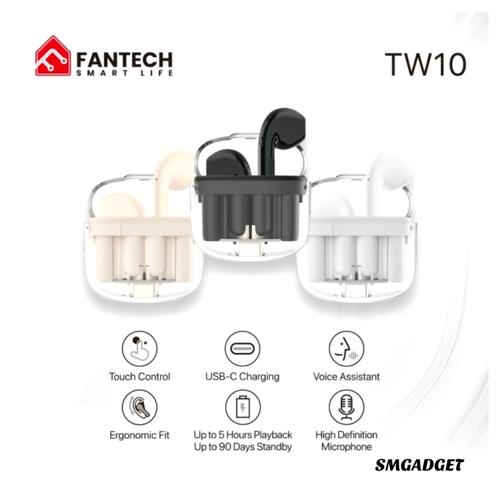 Jual Fantech Earphone TW10 Wave 10 Bluetooth 5.3 Earphone TWS Wireless ...