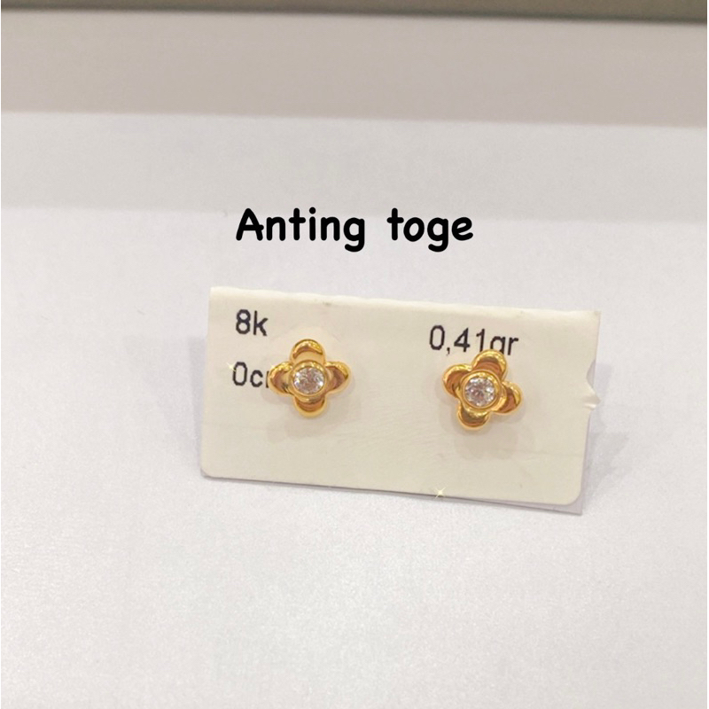 Jual ANTING TOGE WARNA GOLD 8K | Shopee Indonesia