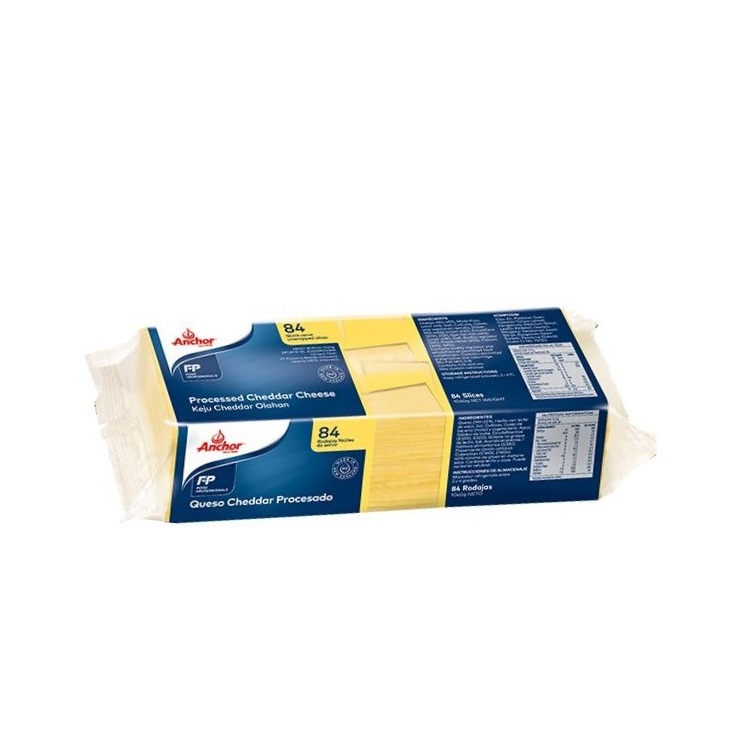 Jual ANCHOR CHEDDAR CHEESE SLICE YELLOW 1,04KG ISI 84 SLICES KEJU CEDAR ...