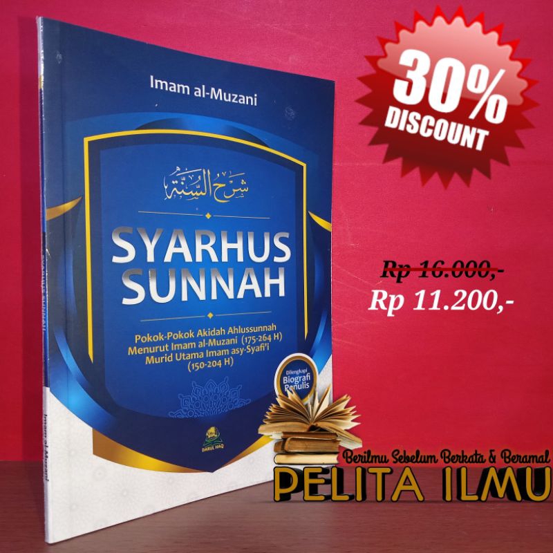 Jual Buku Terjemah Syarhus Sunnah Lil Muzani - Pokok-Pokok Akidah Ahlus ...