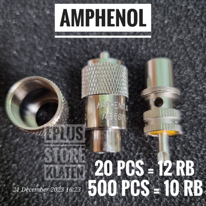 Jual Konektor RG8 PL Male Amphenol USA Connector RG 8 - KN046 | Shopee Indonesia