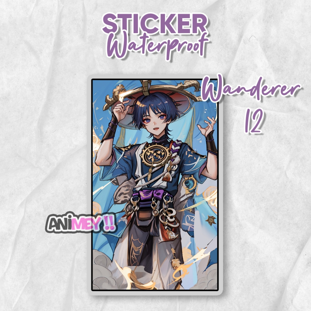 Jual Stiker Wanderer Genshin impact / Sticker Anime Waterproof | Shopee ...