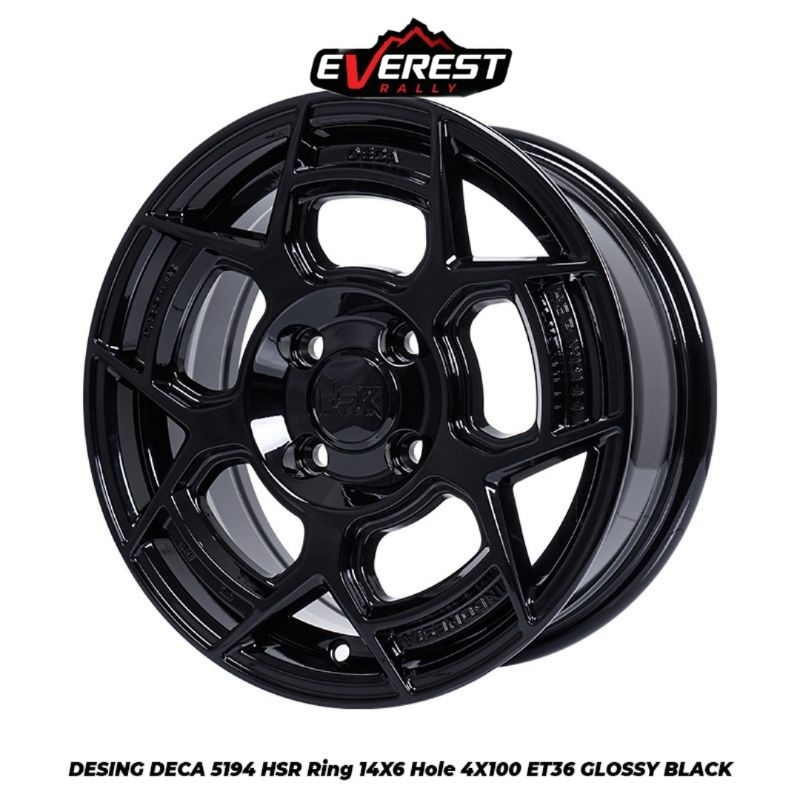 Jual Velg hsr terbaru Deca ring 14 lebar 6 hole 4x100 dan 4x114,3 et36 ...