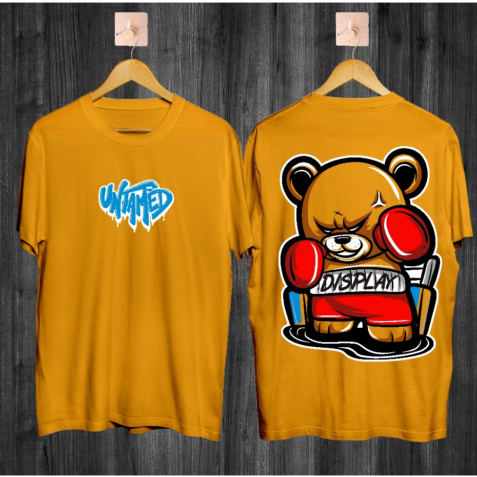 Jual Kaos Tshirt Pria Terbaru Samurai Jepang Bear Boxing Warna Kuning ...