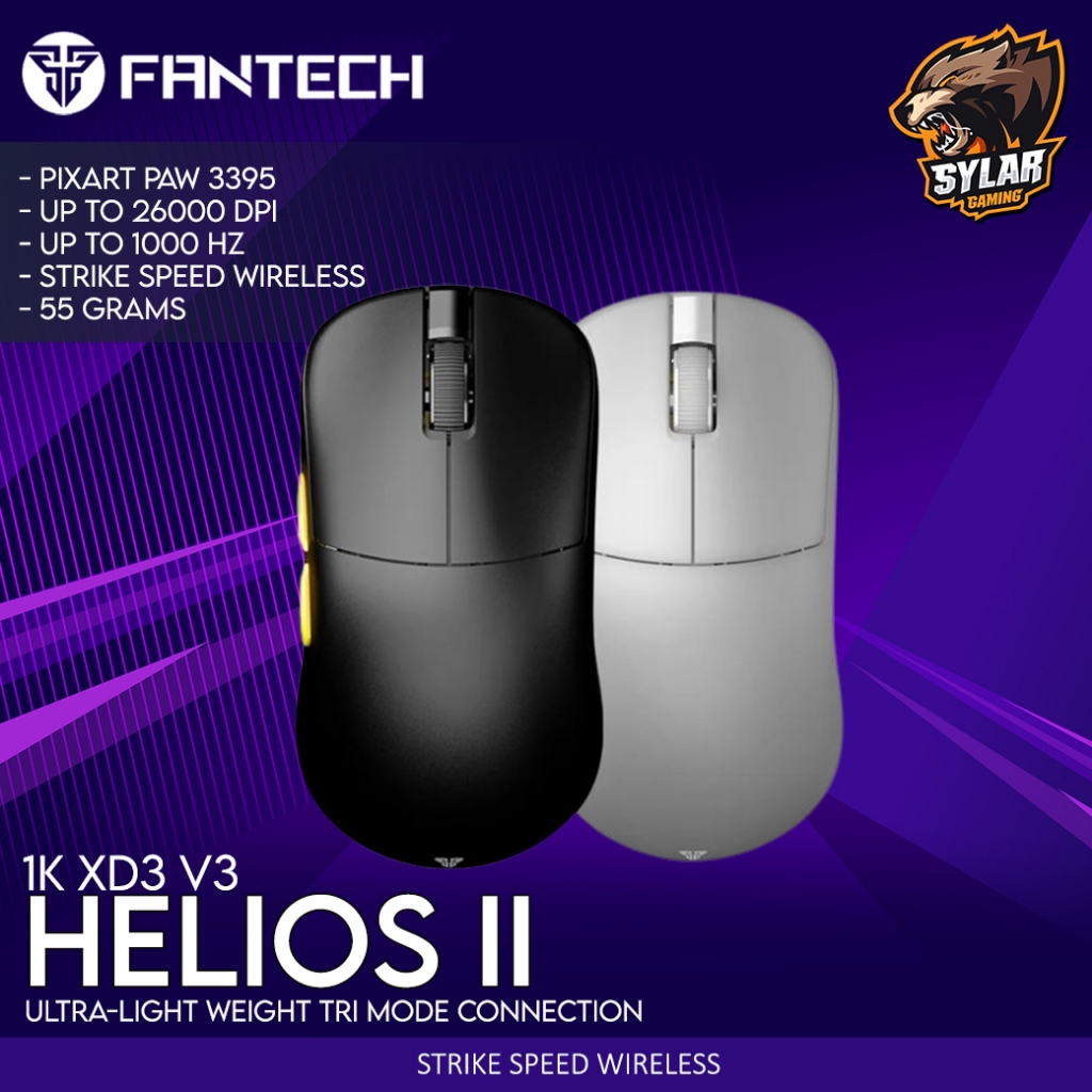 Jual Fantech Helios II 1K XD3 V3 Lightweight Wireless Gaming Mouse ...