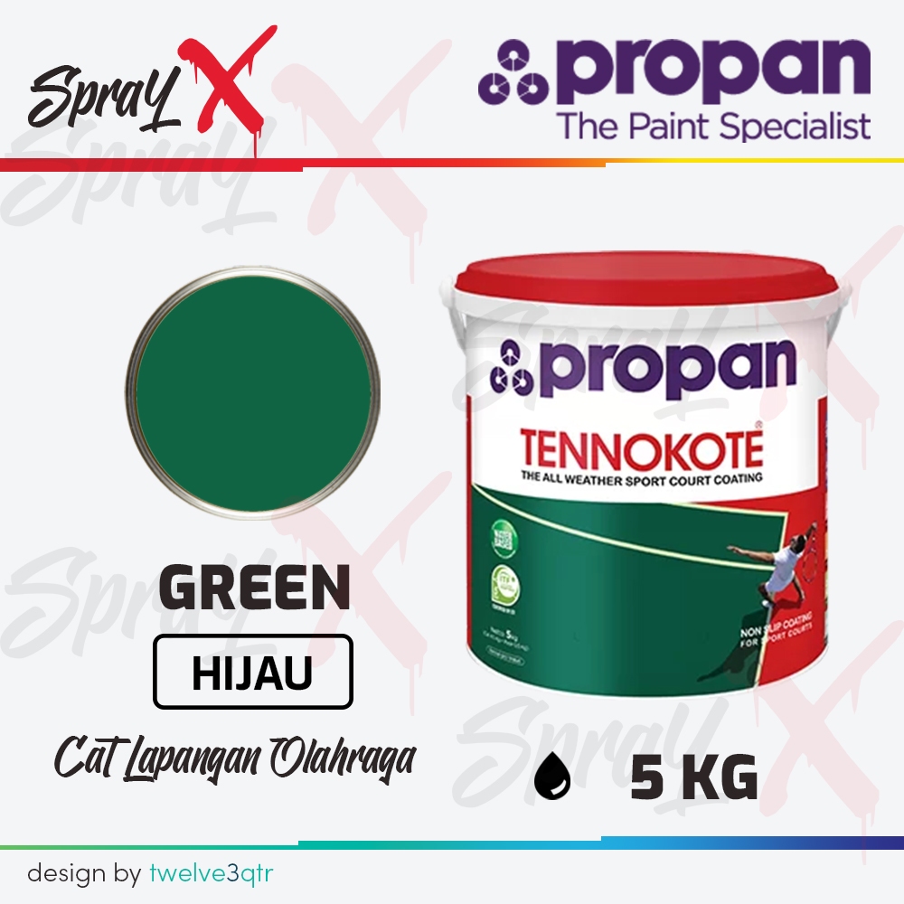 Jual PROPAN TENNOKOTE TNK-1000 WA CAT LAPANGAN OLAHRAGA ANTI SLIP 5KG ...