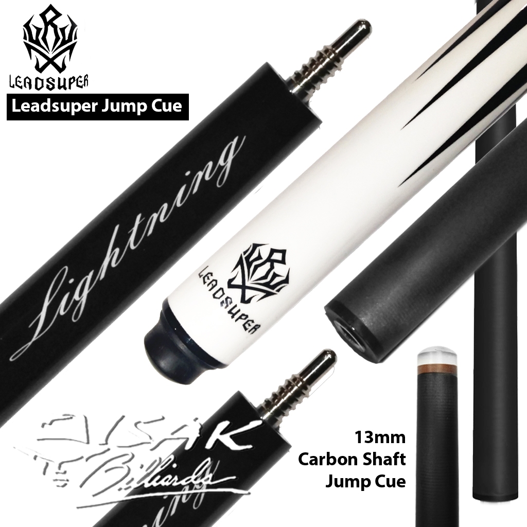 Jual Leadsuper Carbon Jump Cue Lightning 13mm Stick Bola Lompat ...