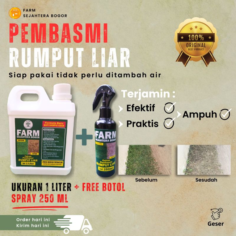 Jual Cairan pembasmi rumput liar, herbisida,hama,gulma,ilalang ukuran ...