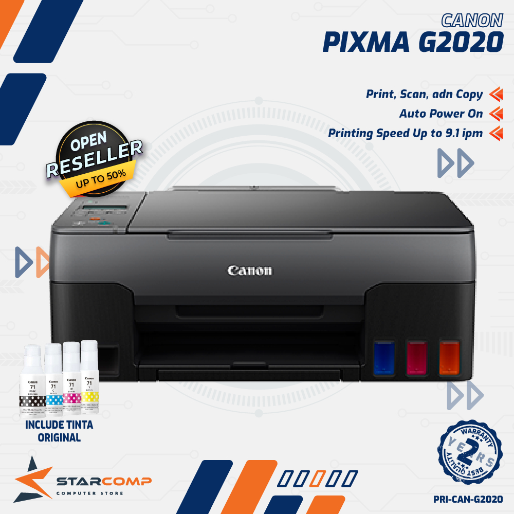 Jual Printer Canon PIXMA G2020 All-in-One Ink Tank Print Scan Copy G ...