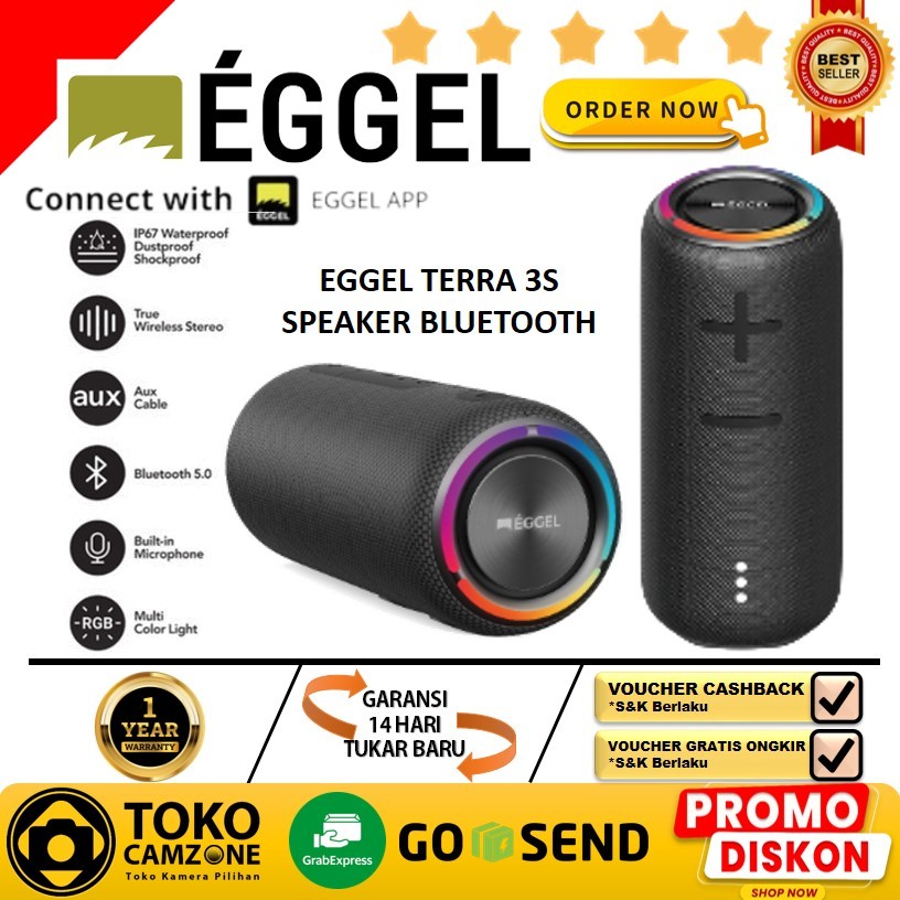 Jual Eggel Terra 3 Plus + S / Eggel Terra 3S 360 Waterproof Bluetooth ...