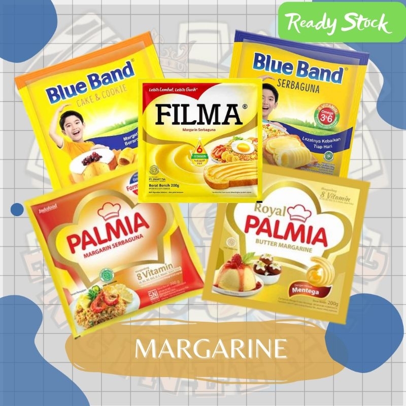 Jual MARGARINE BLUE BAND | PALMIA | FILMA 200 g | Shopee Indonesia