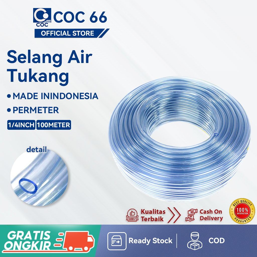 Jual PROMO SELANG AIR 1/4 INCH 100 METER 1 ROL SELANG TUKANG AQUARIUM TIMBANG KECIL MURAH COD ...