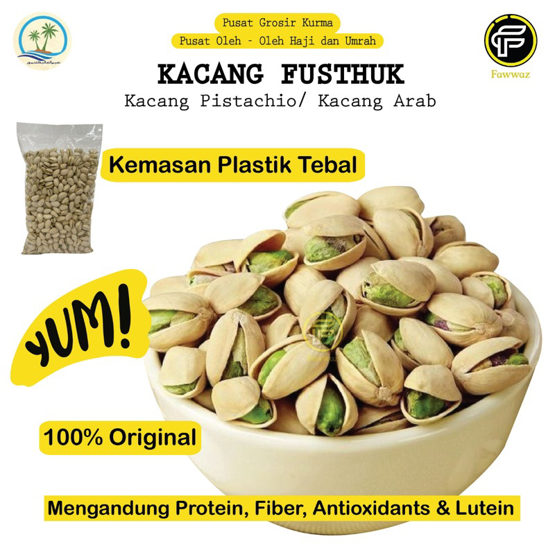 Jual Kacang Fustuk / Pistachio 1kg Kulit Roasted Matang Asin | Shopee Indonesia