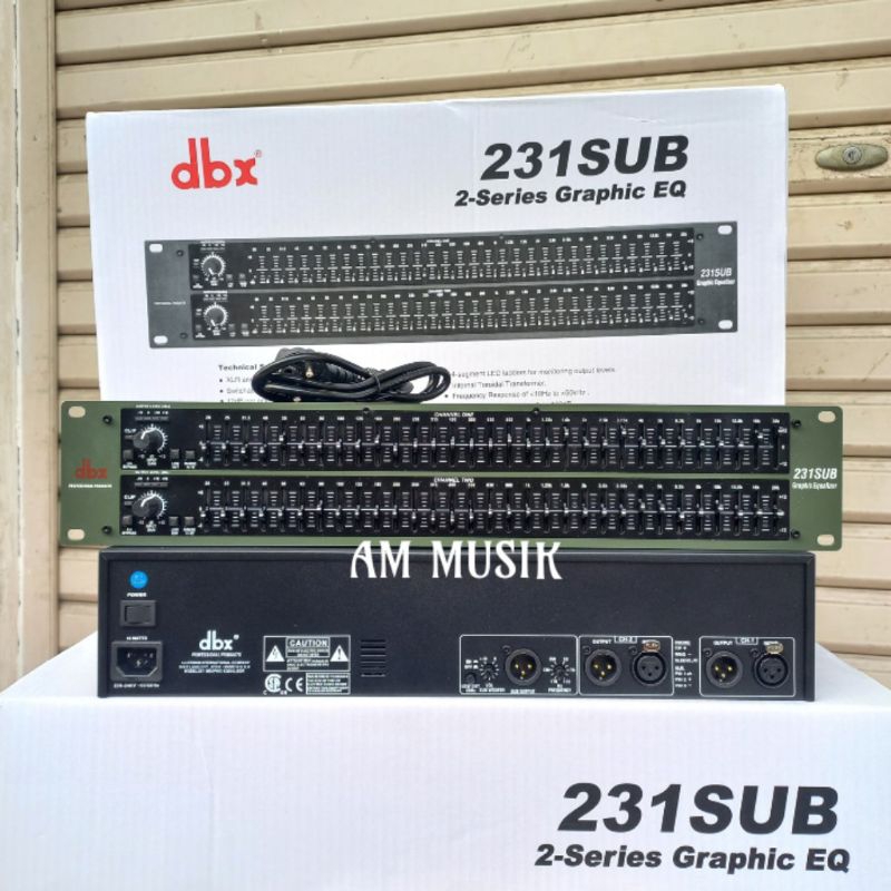 Jual EQUALIZER DBX 231SUB STEREO 2x31 BAND 231 OUTPUT SUBWOOFER | Shopee Indonesia