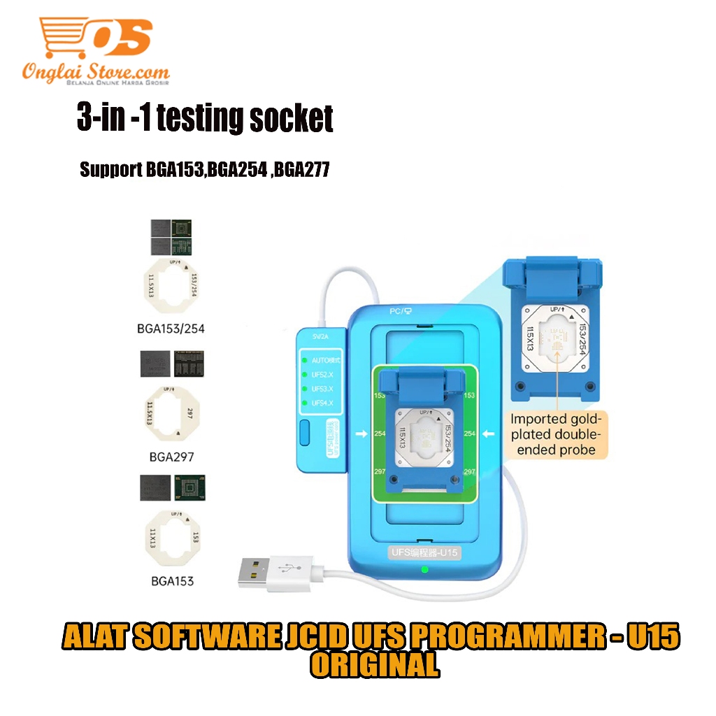 Jual Alat Software JCID UFS U15 Programmer For Android BGA 153 254 297 Nand Reading And Writing ...