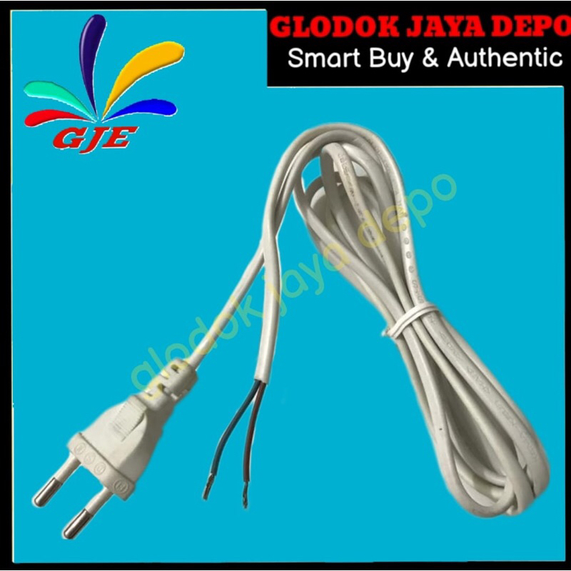 Jual KABEL POWER / KABEL AC 220V / KABEL BUNTUNG / KABEL LISTRIK PUTIH ...