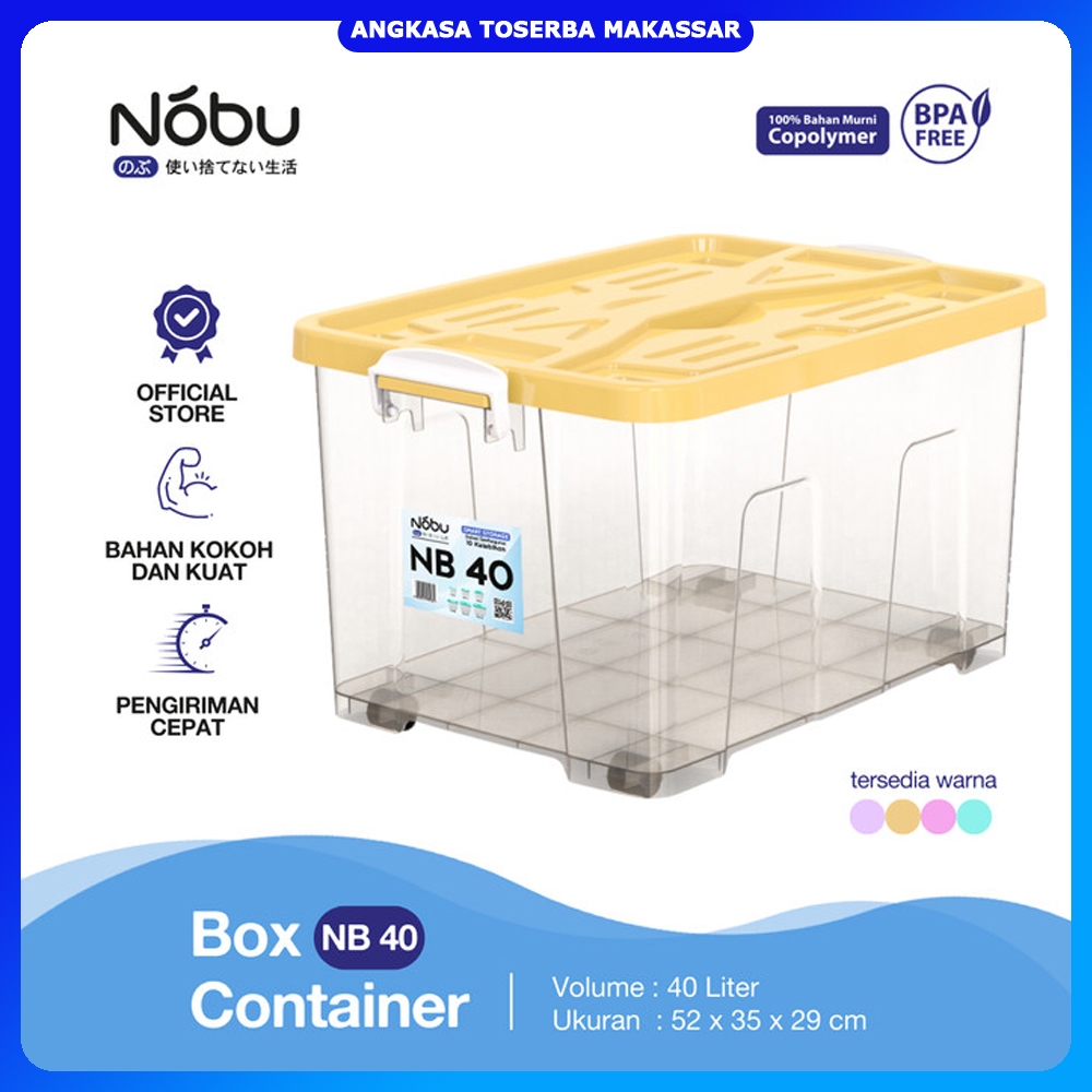 Jual Container BOX 40 Liter Bening Kotak Plastik Organizer Wadah ...