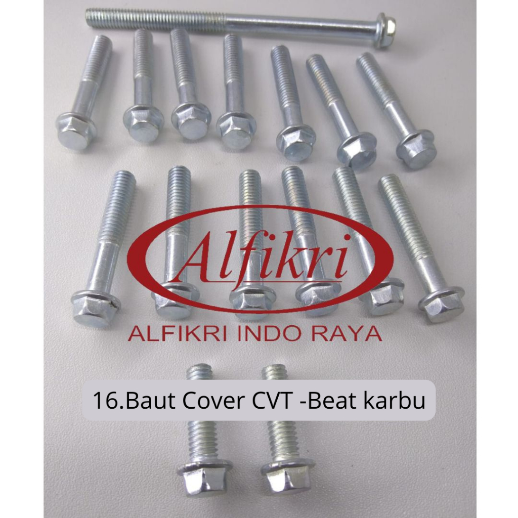 Jual 1-16 CVT Beat Karbu Full Set / Baud Cover CVT Beat Karburator Full ...