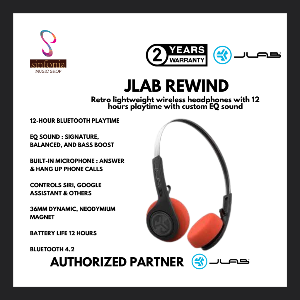 Jual JLab Rewind Wireless Retro Headphones | Shopee Indonesia