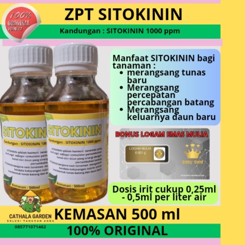 Jual ZPT HORMON SITOKININ 1000 PPM KEMASAN 500 ML | KHUSUS UNTUK ...