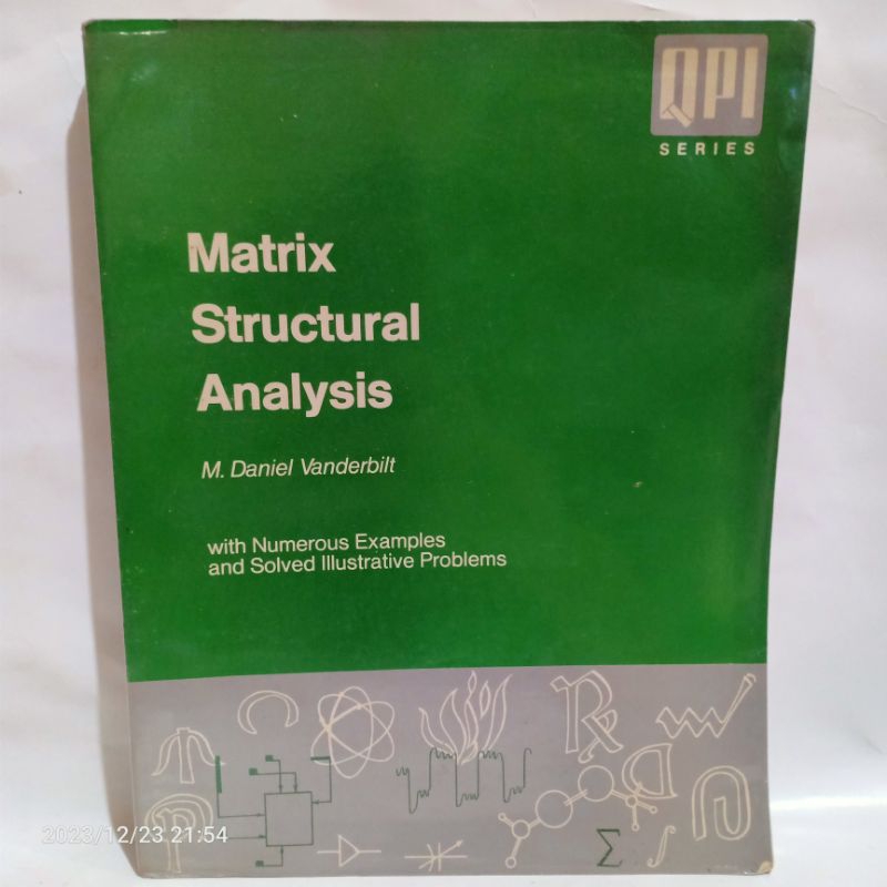 Jual ORIGINAL BUKU IMPORT MATRIX STRUCTURAL ANALYSIS Karangan By M ...