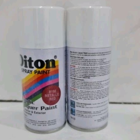 Jual DITON Cat Semprot 150cc 8190 Red Metalic Spray Paint Merah Metalik ...