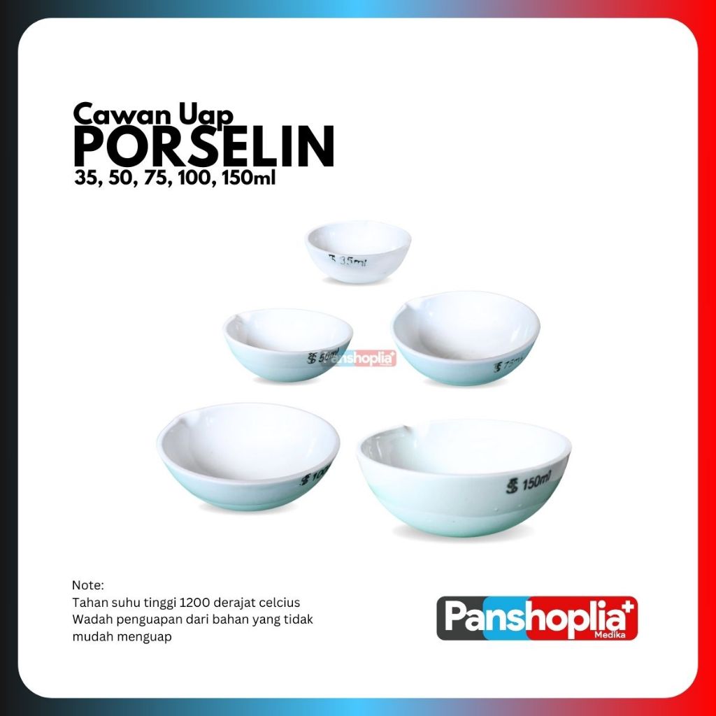 Jual Cawan Uap Porselin l Evaporating Dish Porcelain l Cawan Penguap ...